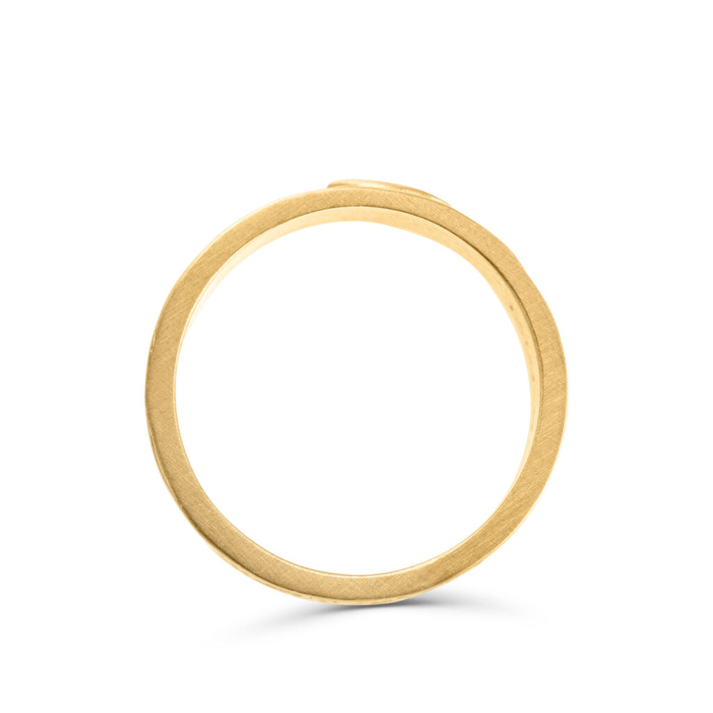 White and Gold Ave Maria Ring - Anellissimo