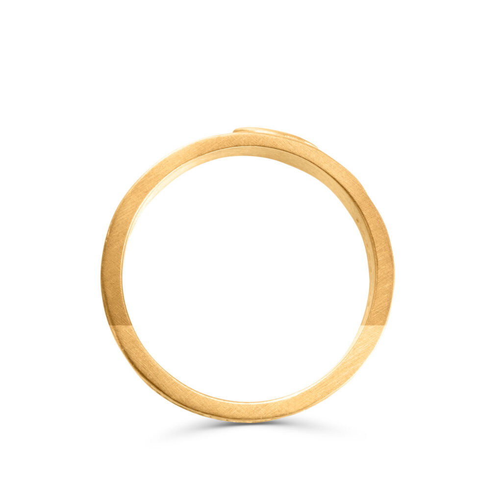 Black and Gold Ave Maria Ring - Anellissimo