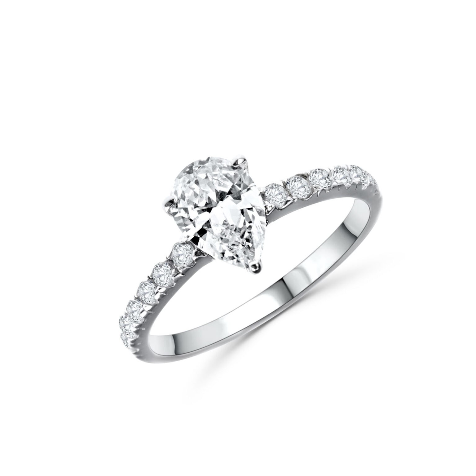 Anello Solitario Goccia - Anellissimo