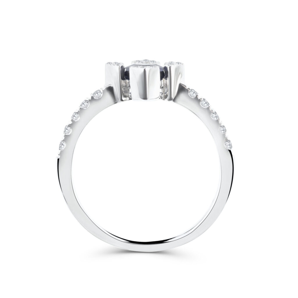 Sapphire Square Stone Solitaire Ring - Anellissimo