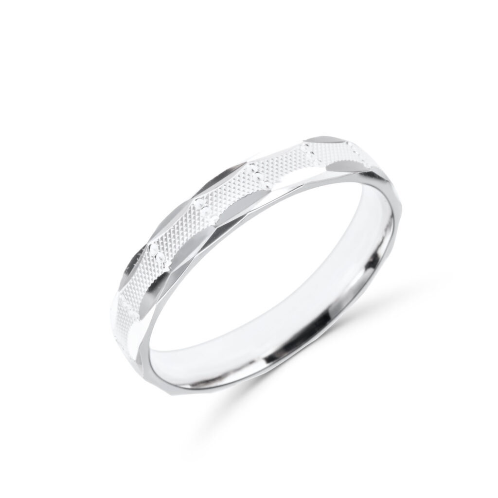 Small Knurled Wedding Ring - Anellissimo