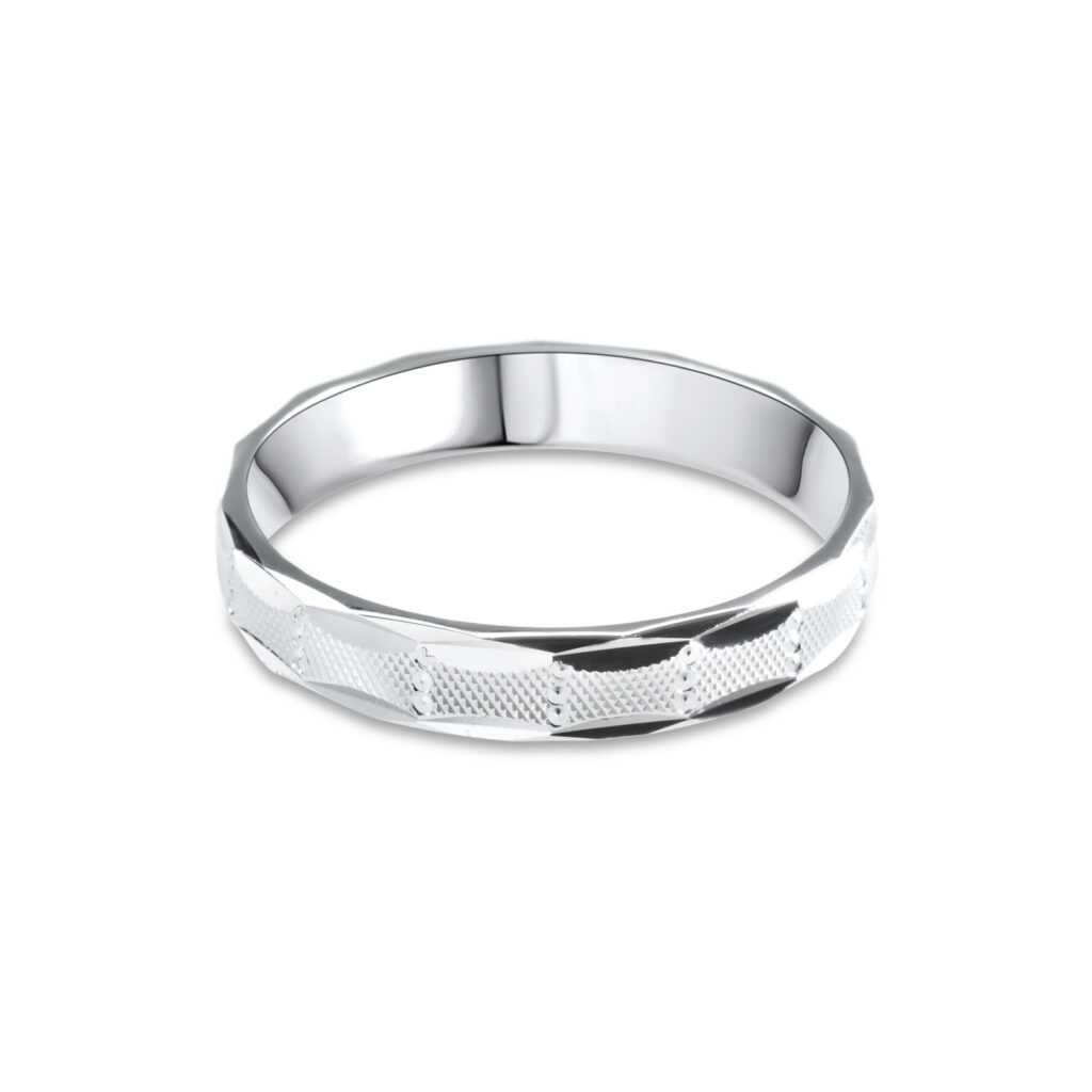 Small Knurled Wedding Ring - Anellissimo